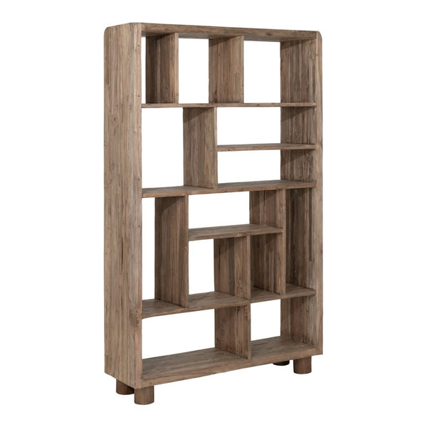 MUST Living Don boekenkast | Open kast van rustiek teakhout – Living Lovely