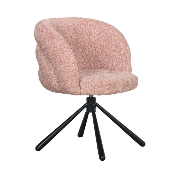 Pebble Draaibare Eetkamerstoel Pastel Roze - Pole To Pole – Living Lovely